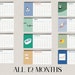 Calendar, 2024 Cute Animal Calendar, 2024 Desk Calendar, Monthly ...
