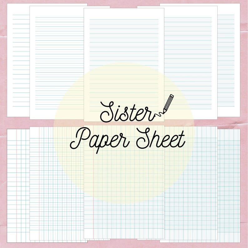 Printable Lined, Graph Grid Paper | A4 | 20 Pages - Etsy