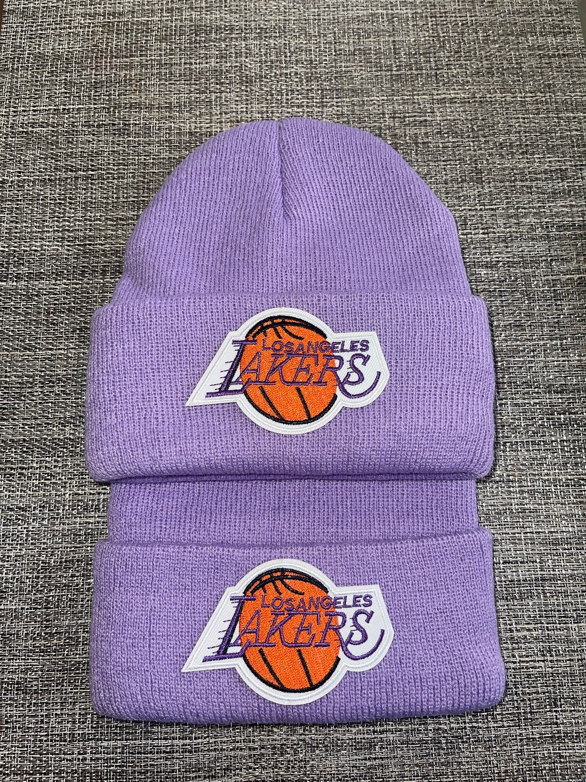 L.A Lakers Basketball Beanie Hats. - Etsy