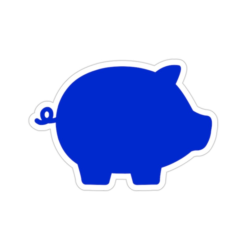 Blue Police Pig Sticker - Etsy