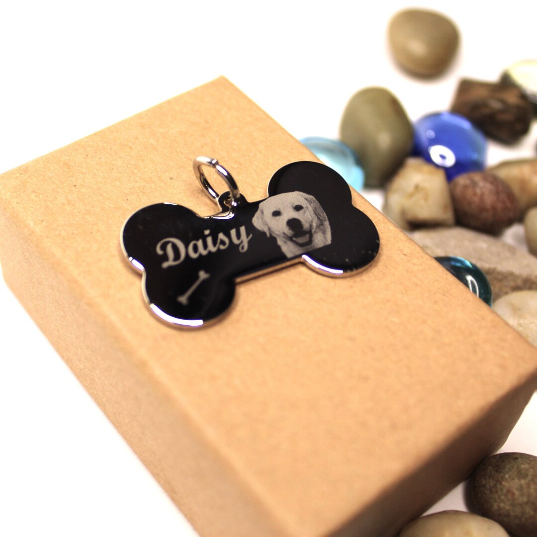Dog Tag for Dogs Engraved Dog Tag Custom Name ID Tag With - Etsy
