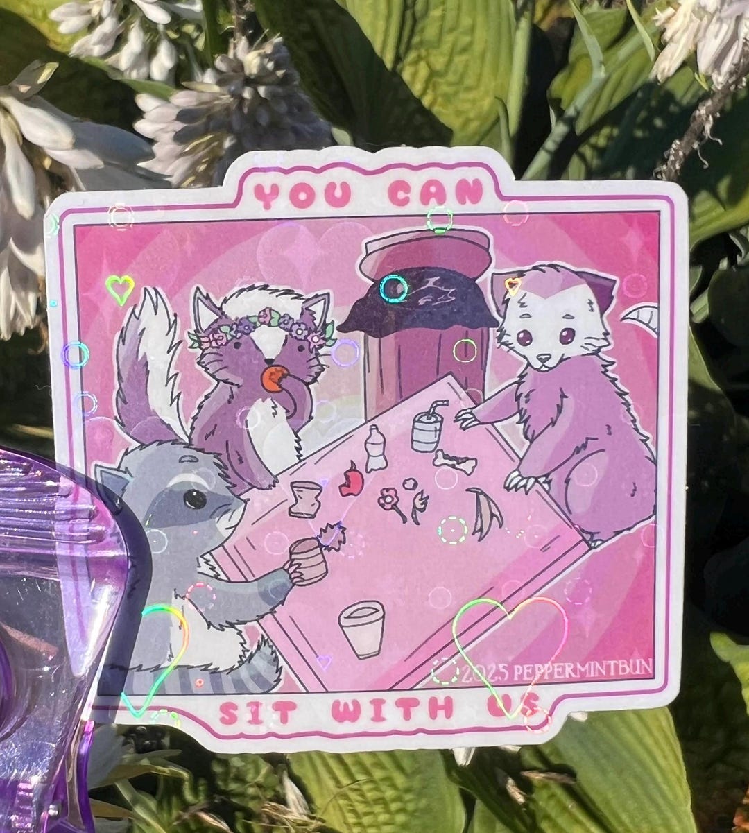 You Can Sit With Us / Mean Girls Movie Quote / Holographic Sticker - Etsy