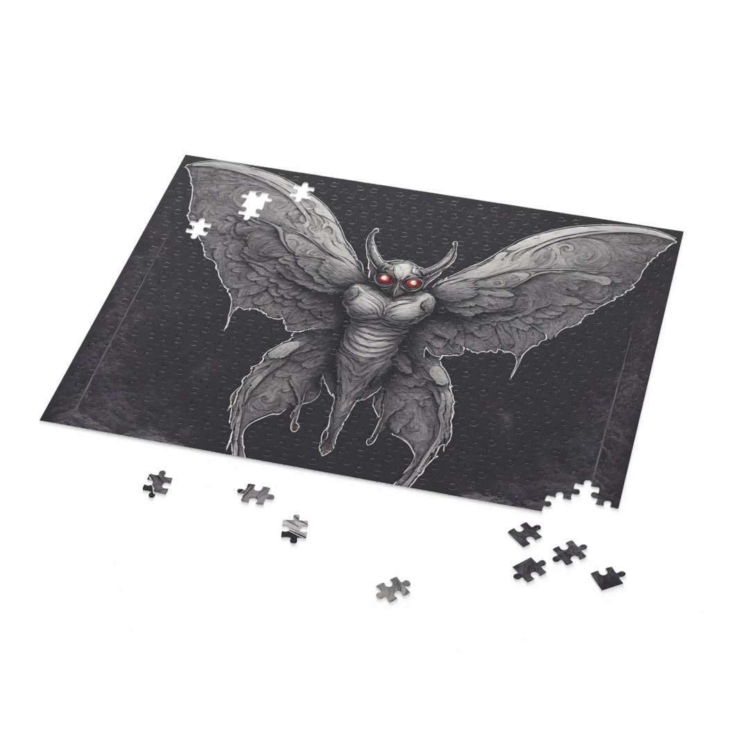 Mothman Puzzle Creepy Cryptid West Virginia Mothman Cryptid Item/game ...