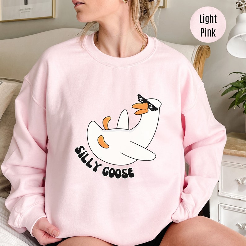 Silly Goose Funny Unisex Crewneck Sweatshirt, Silly Goose Sweater, Mom ...