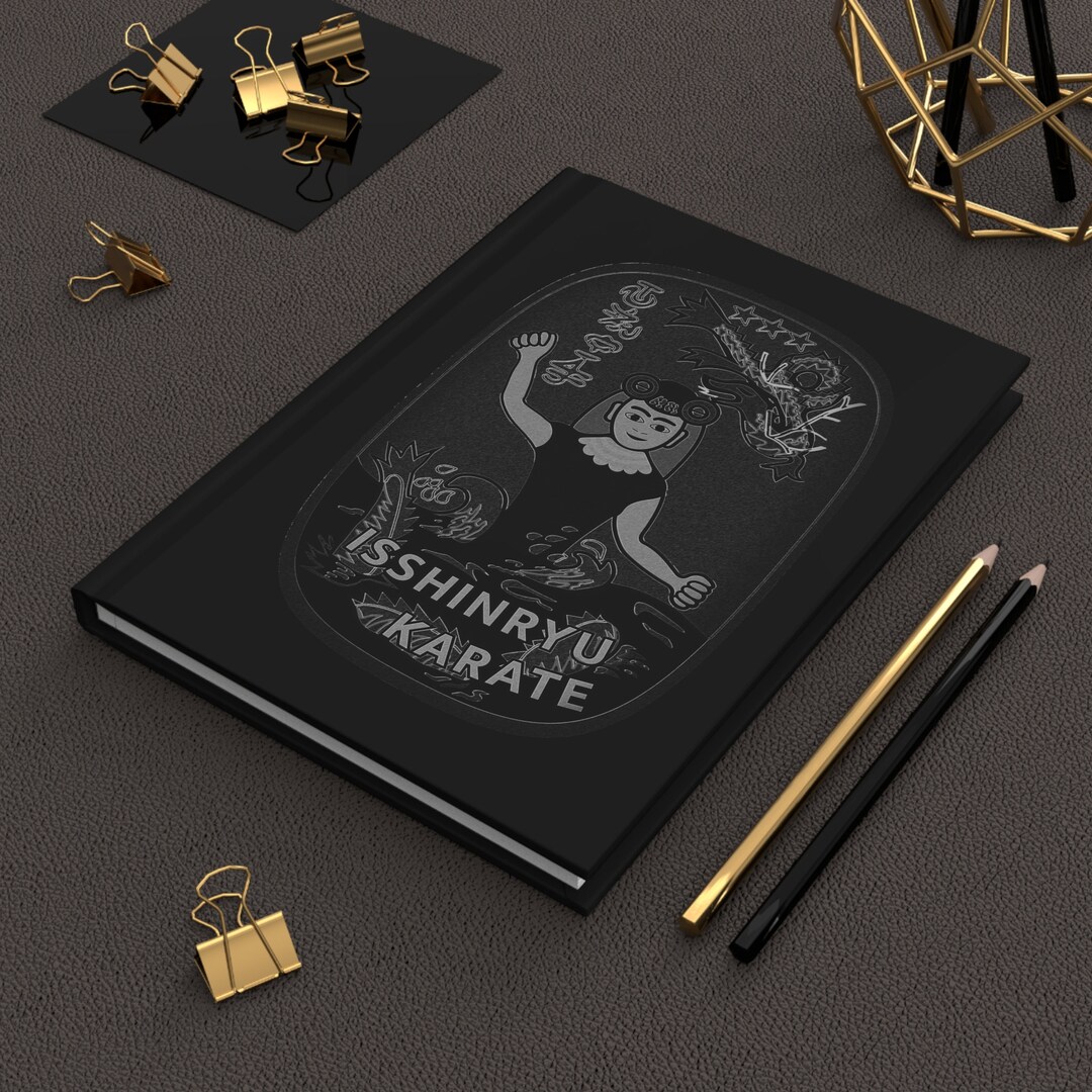 Isshinryu Karate Black and White Hardcover Mizugami Notebook, Isshin ...