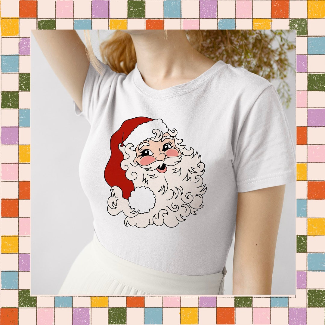 Cute Santa, Santa Claus, Santa SVG Cut File, Christmas, Jolly - Etsy