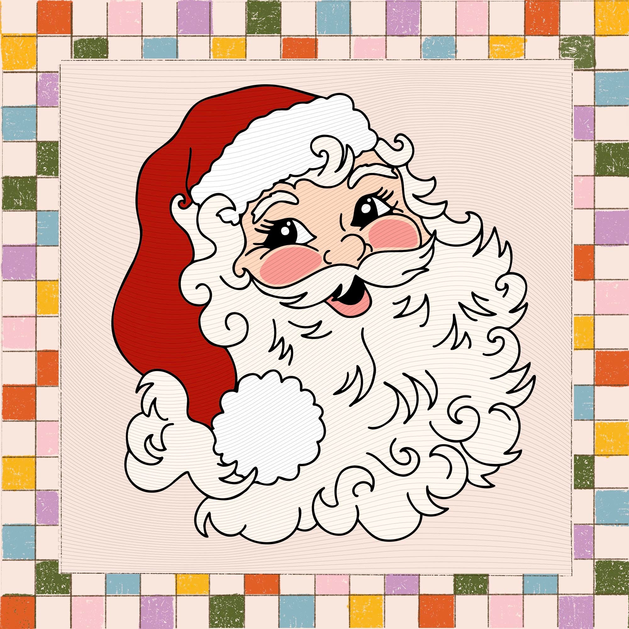 Cute Santa, Santa Claus, Santa SVG Cut File, Christmas, Jolly - Etsy