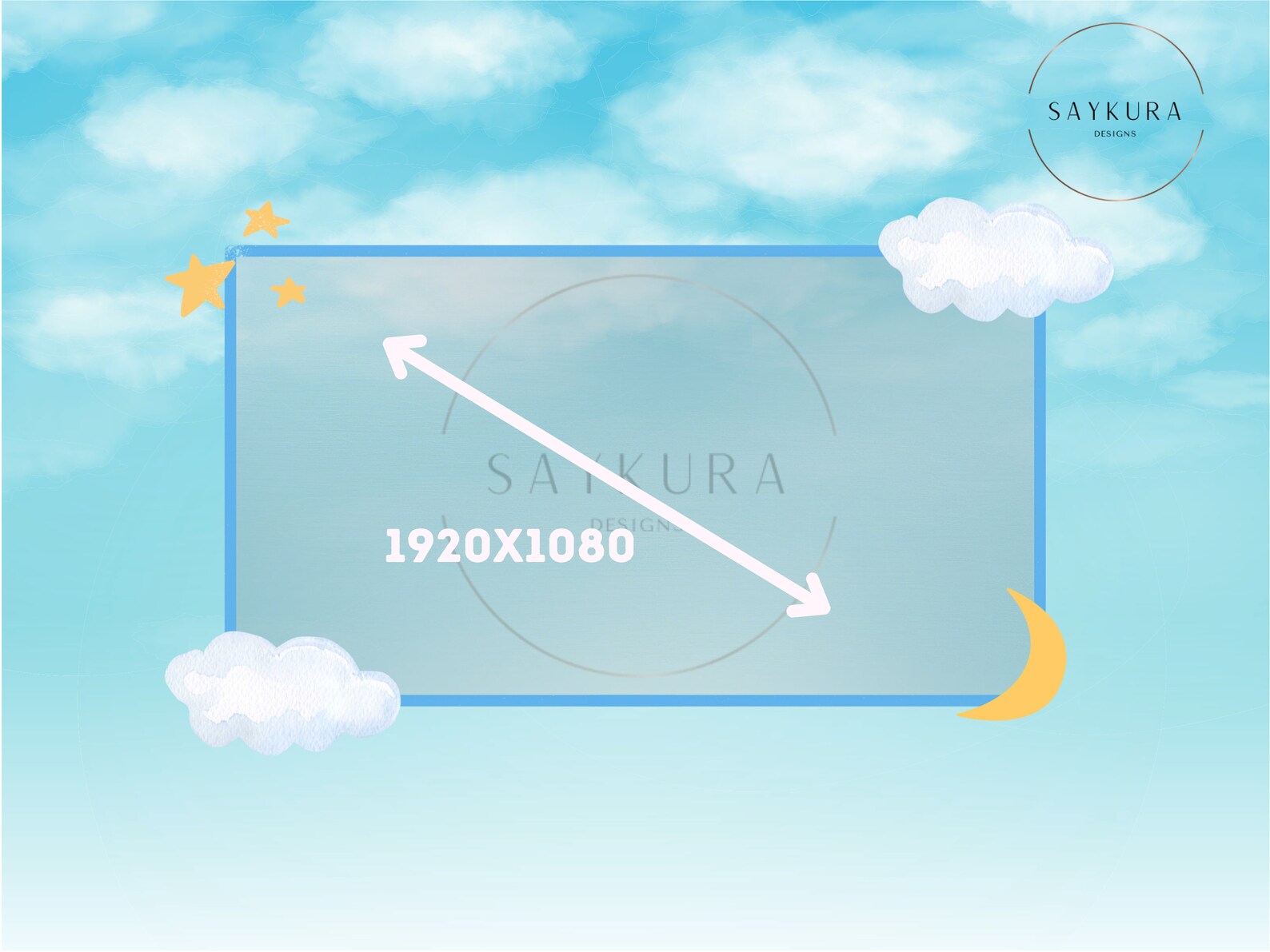 Cloud Webcam Overlays - Cute Webcams - Streamer - Etsy