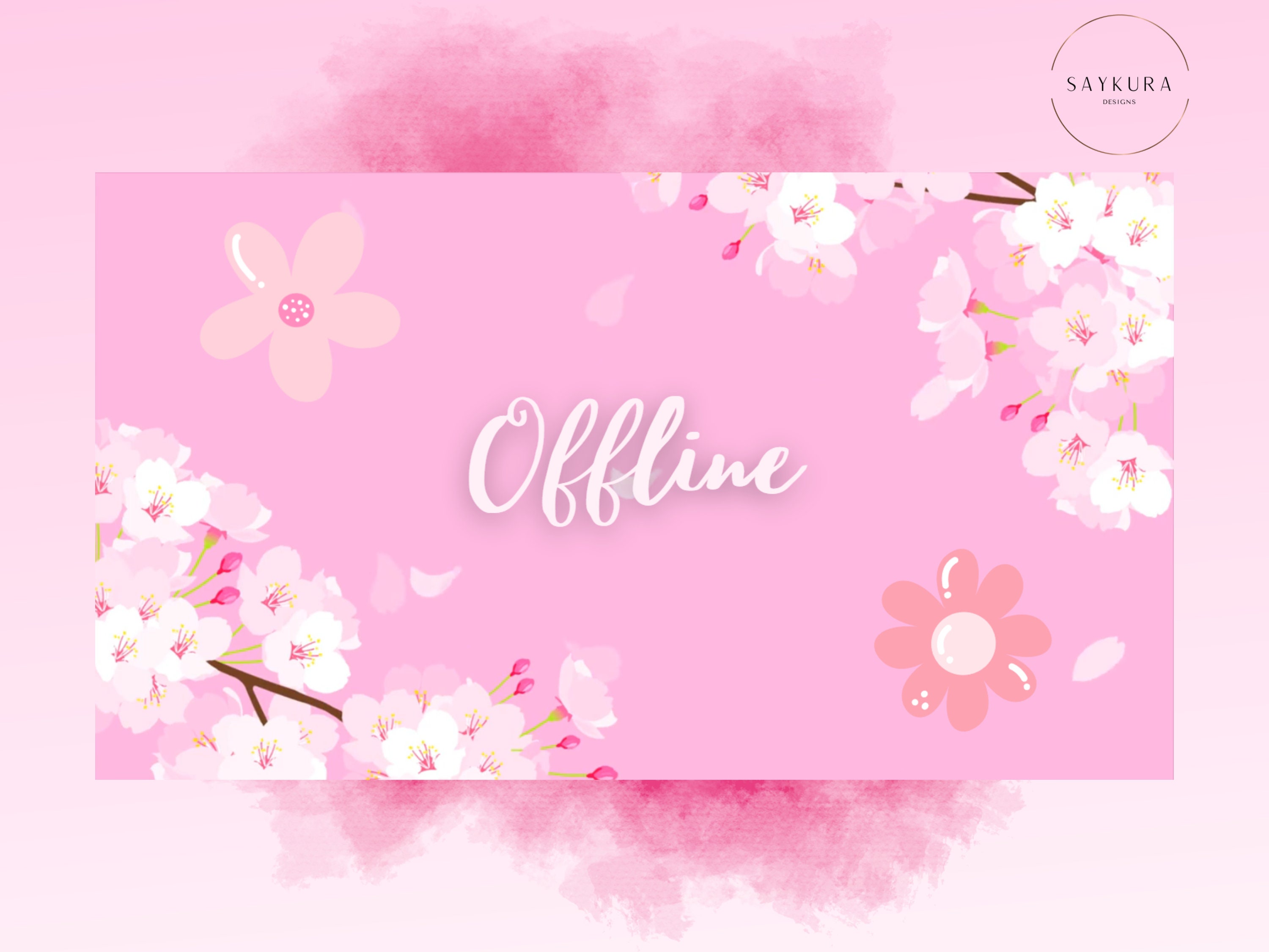 Sakura Animated Screens - Cute Pink Screens - Streamer - Etsy