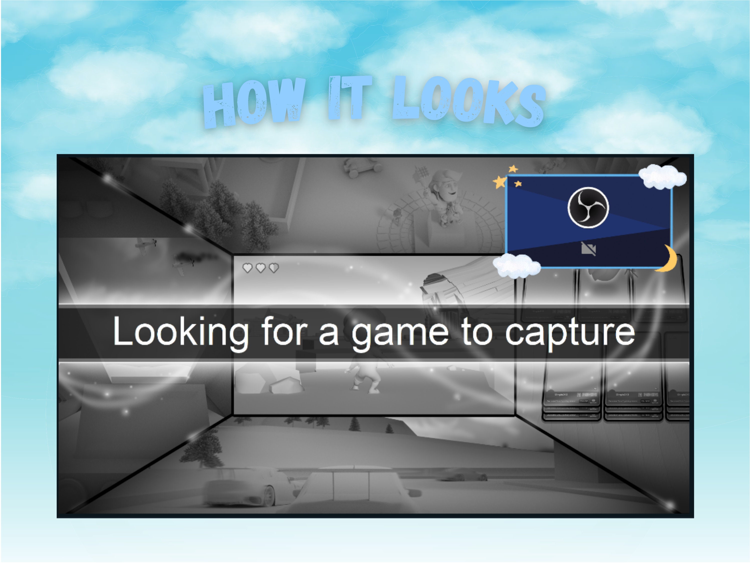 Cloud Webcam Overlays - Cute Webcams - Streamer - Etsy