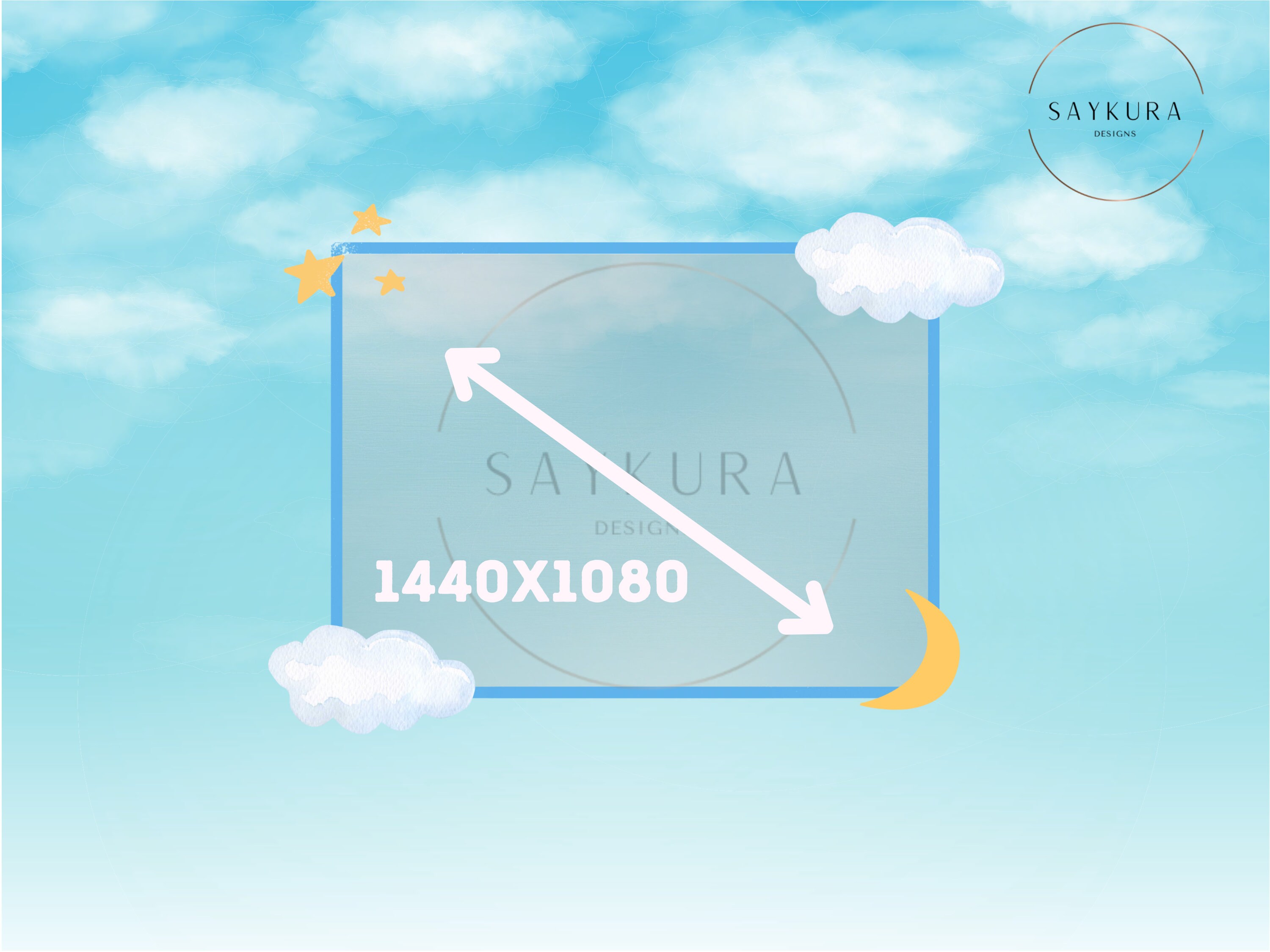 Cloud Webcam Overlays - Cute Webcams - Streamer - Etsy