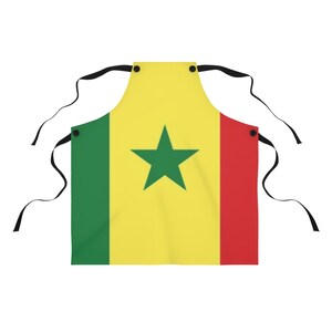 Senegal Flag Apron Unleash West African Elegance in Your - Etsy