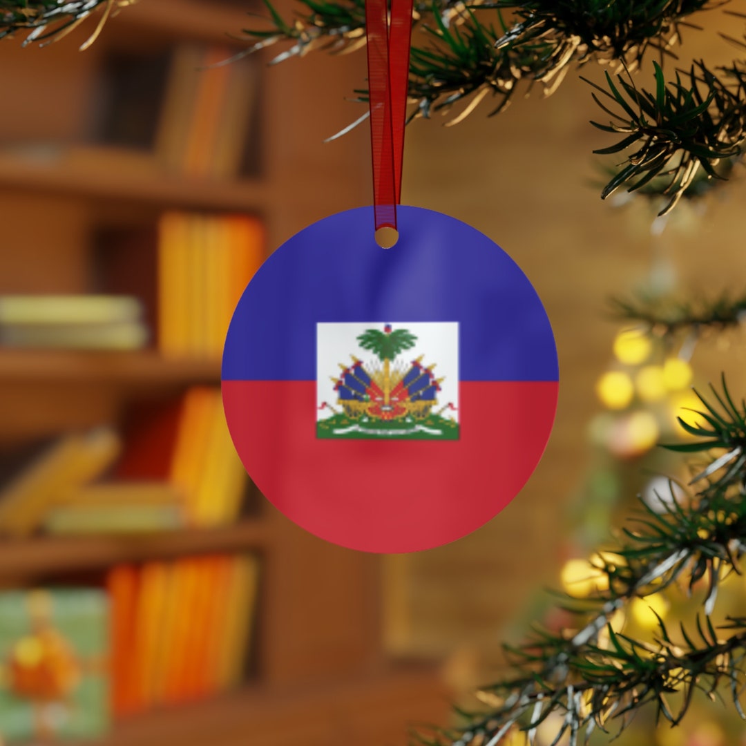 Haitian Flag Christmas Ornament Island Pride for Your Holiday Tree ...