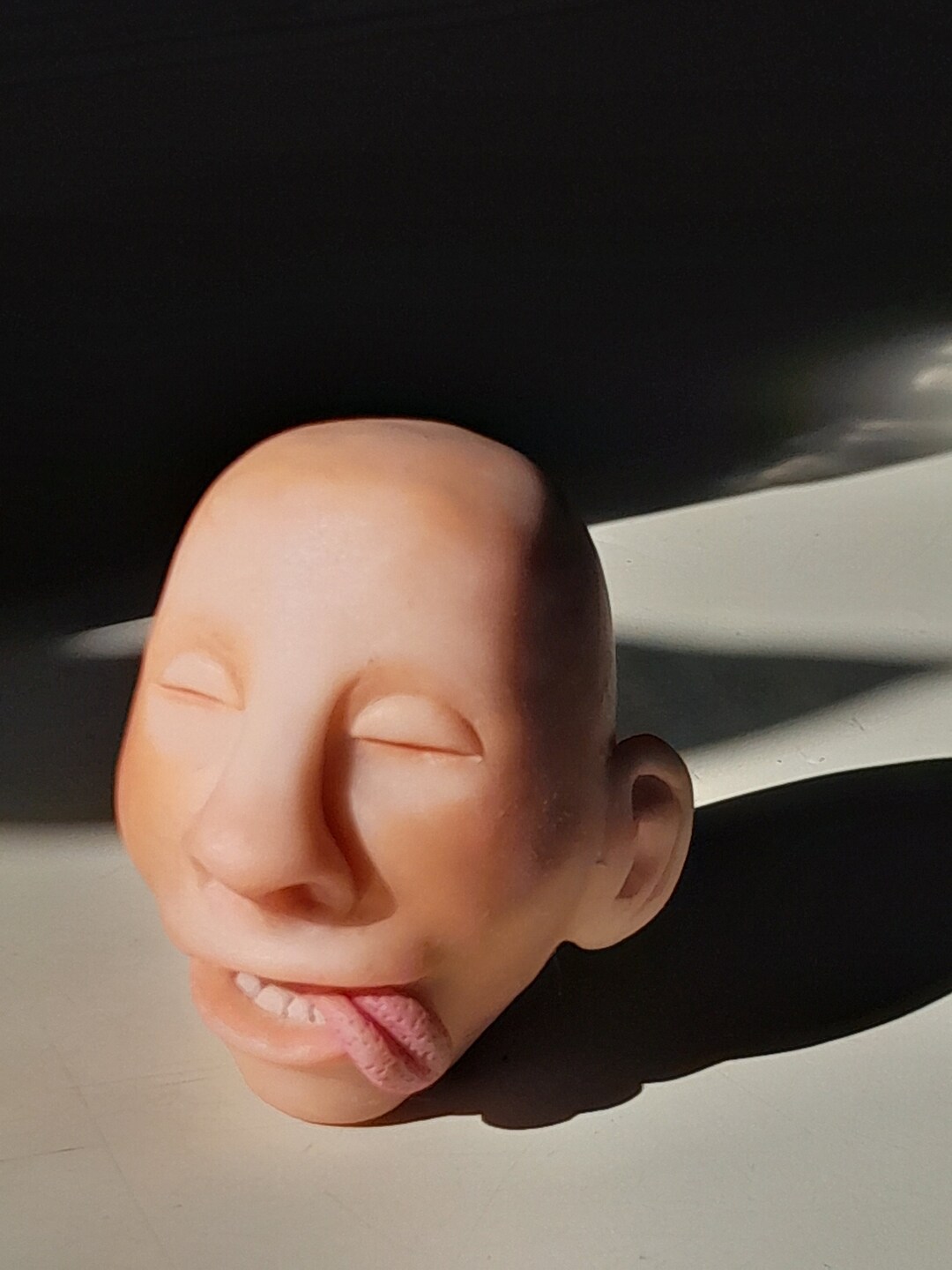 Polymer Clay Silly Head Sculpture - Etsy