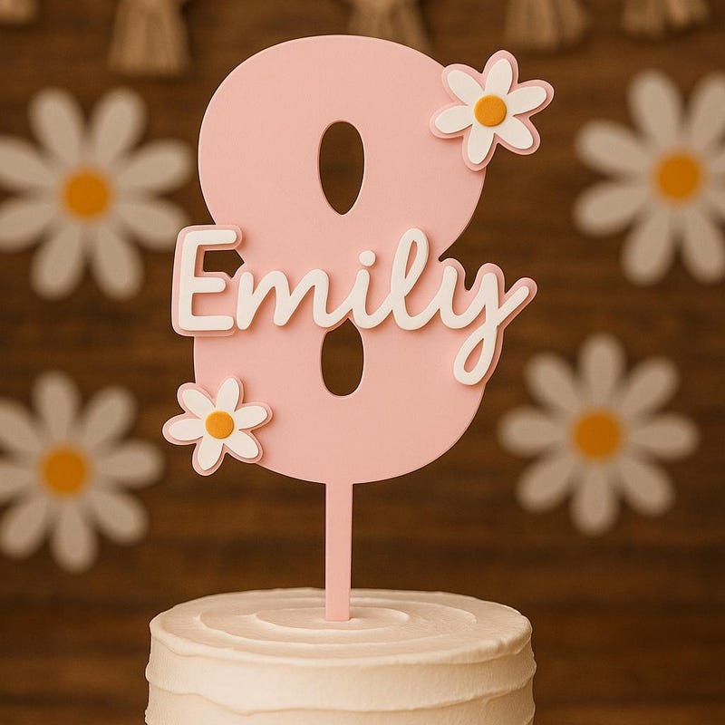 Daisy Cake Topper - Etsy