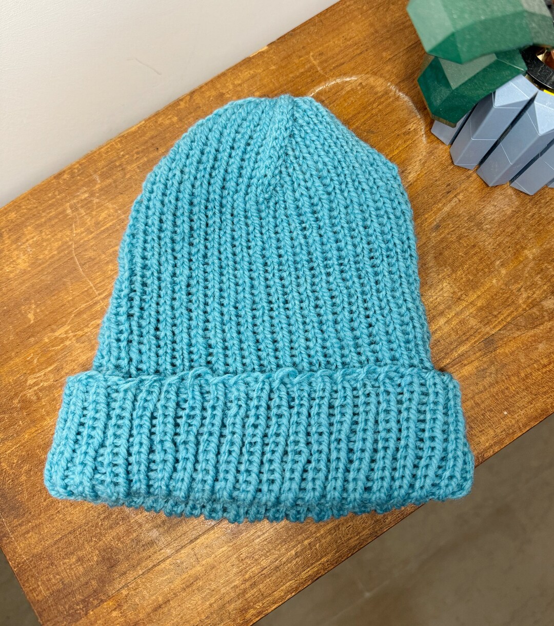 Knitted Wool Cap, Light Blue: A Warm and Stylish Addition for Winter - Etsy