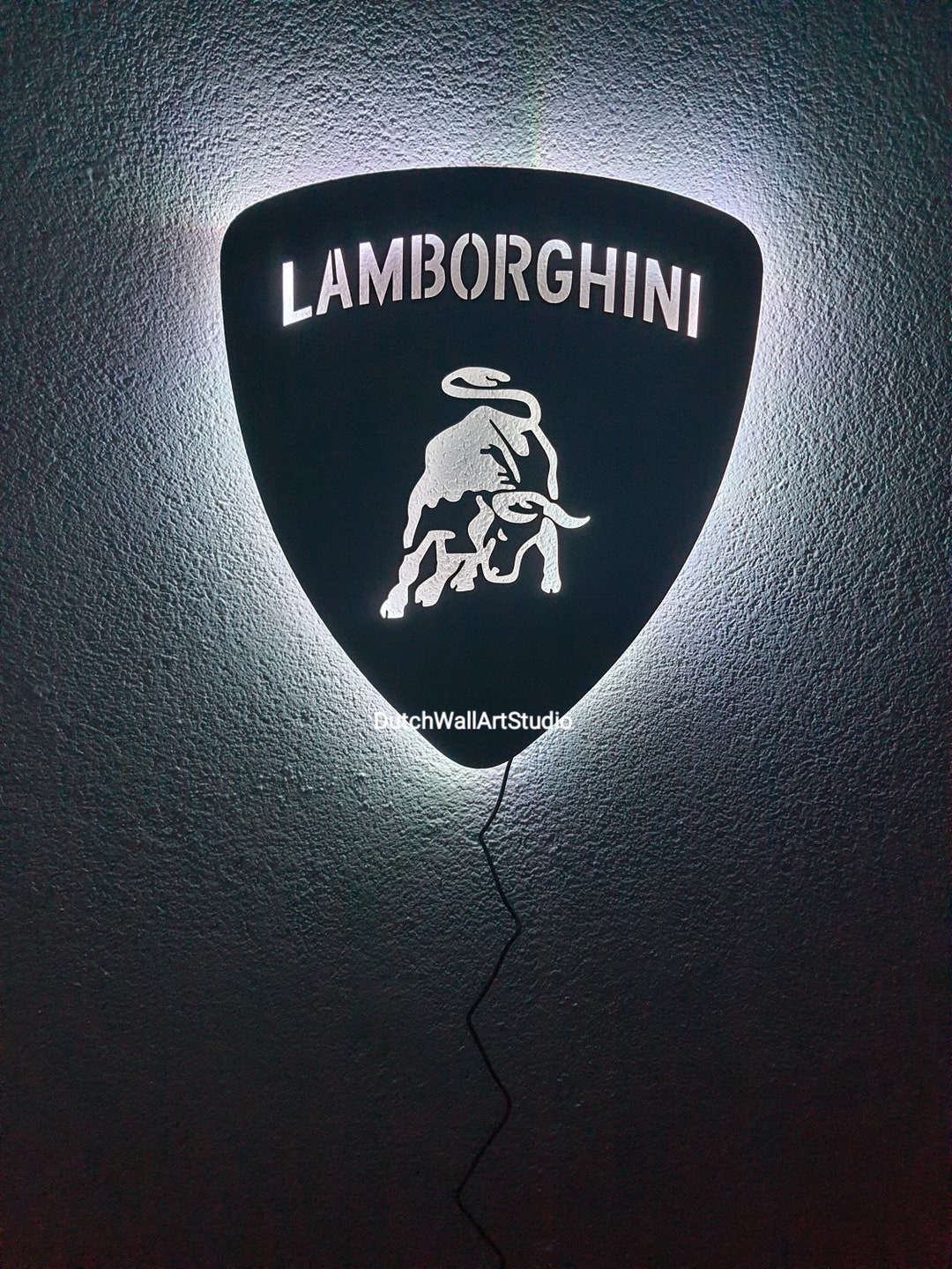 Lamborghini Logo Wall Art RGB LED Lighting Wall Decoration - Etsy