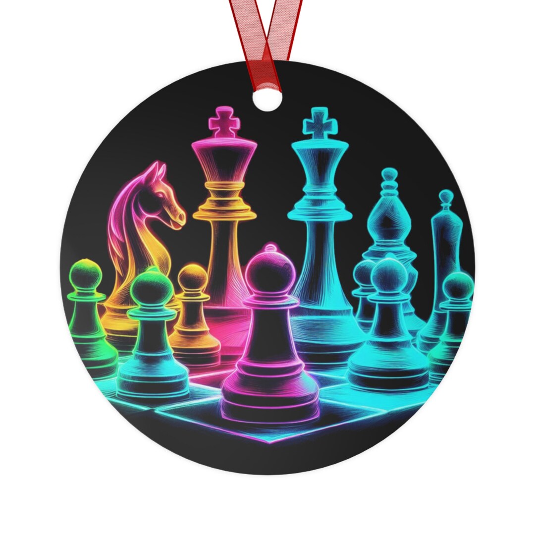 Your Move Chess Set Original Chalk Art Personalized Ornament - Etsy