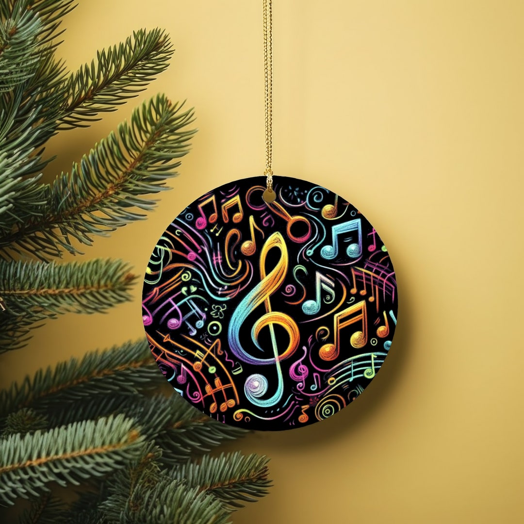 Music Magic Original Chalk Art Personalized Ornament - Etsy