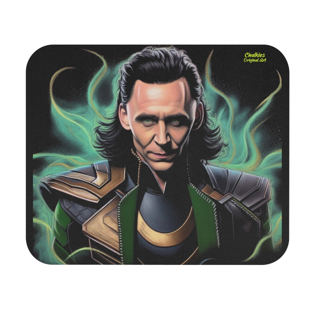 Marvel's Loki Lord of Chaos Chalk Art Mouse Pad - Etsy