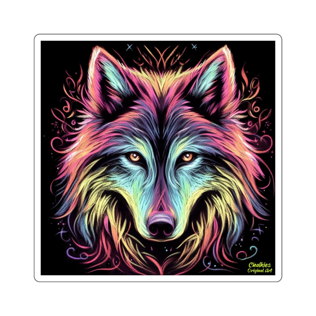Lone Wolf Sticker - Etsy