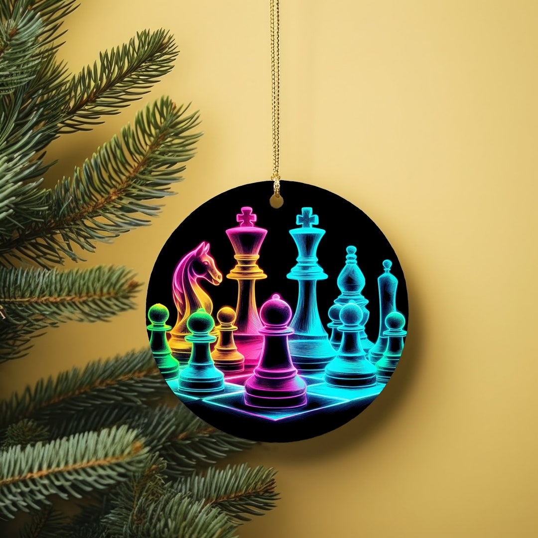 Your Move Chess Set Original Chalk Art Personalized Ornament - Etsy