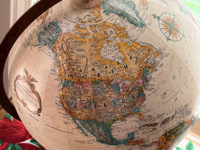 Vintage Replogle 12 Inch Globe: World Classic Series - Etsy