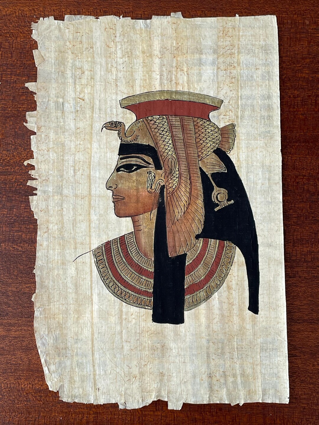 Papyrus Egyptian Art Queen Cleopatra - Etsy
