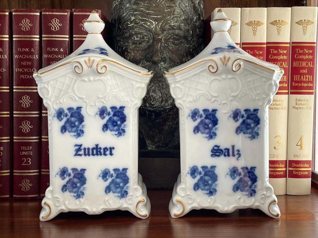 West Germany Bavaria Porcelain Zucker and Salz - Etsy