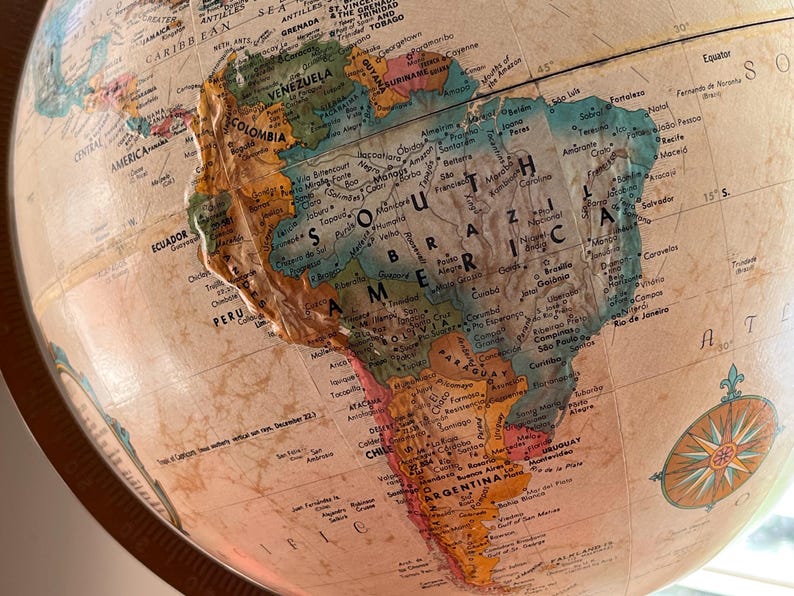 Vintage Replogle 12 Inch Globe: World Classic Series - Etsy