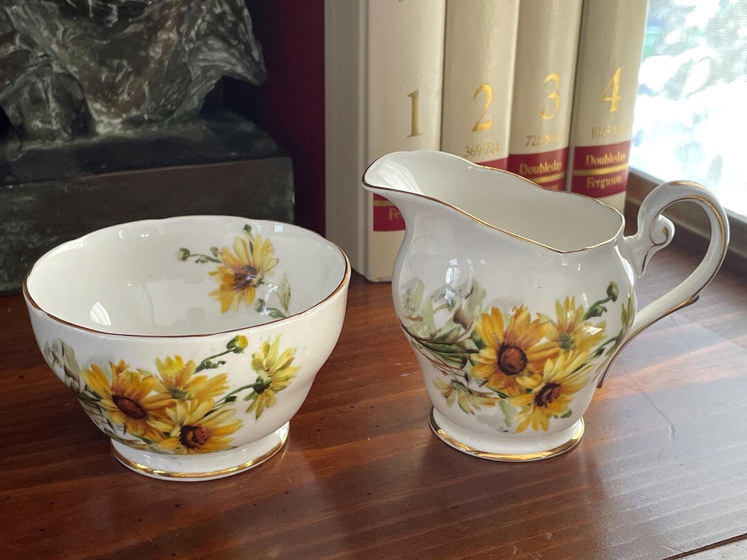 Royal Standard Brown Eyed Susan Cream and Sugar Bowl - Etsy