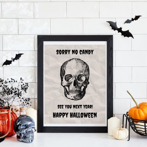 Sorry No Candy Sign - Etsy