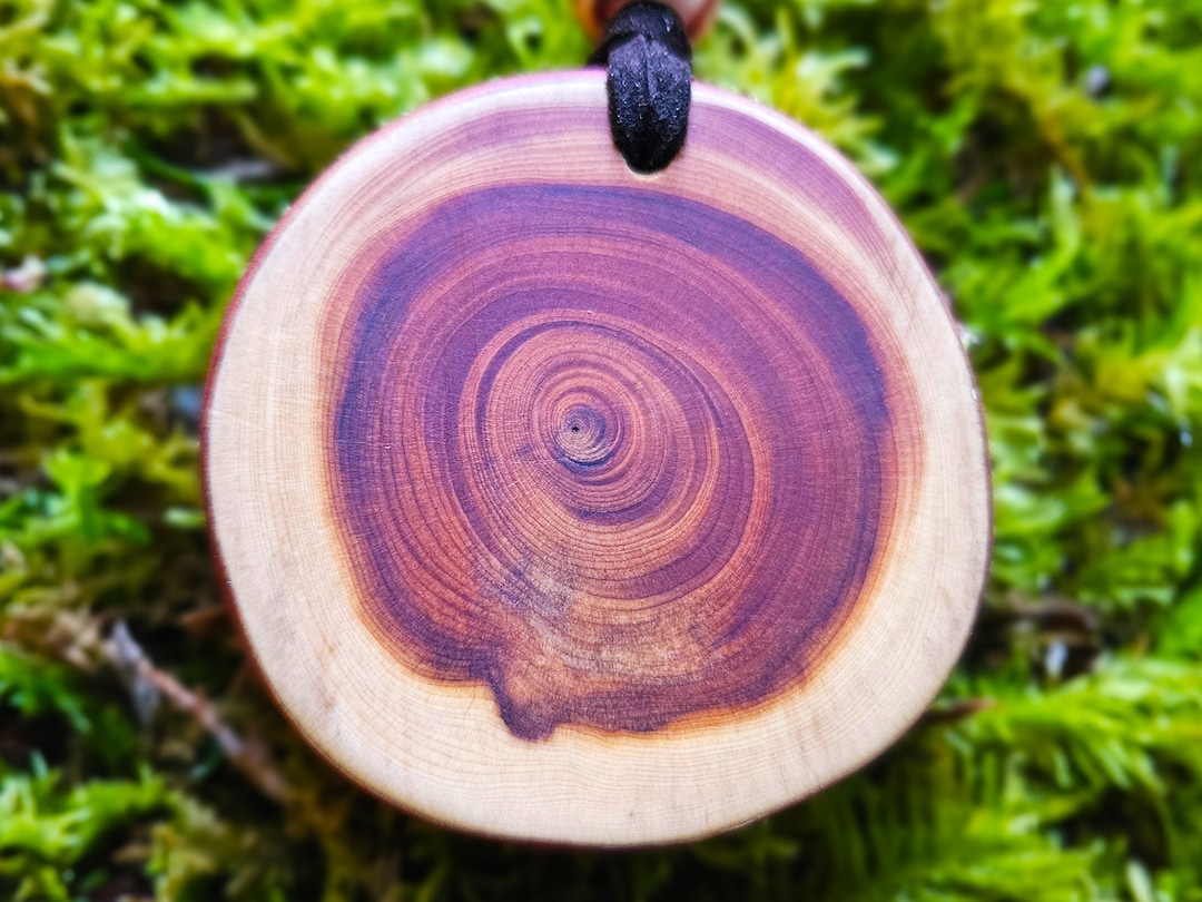 Pacific Yew Wood 2 Inch Pendant, Hand Carved to Order, Magic Yew Tree ...