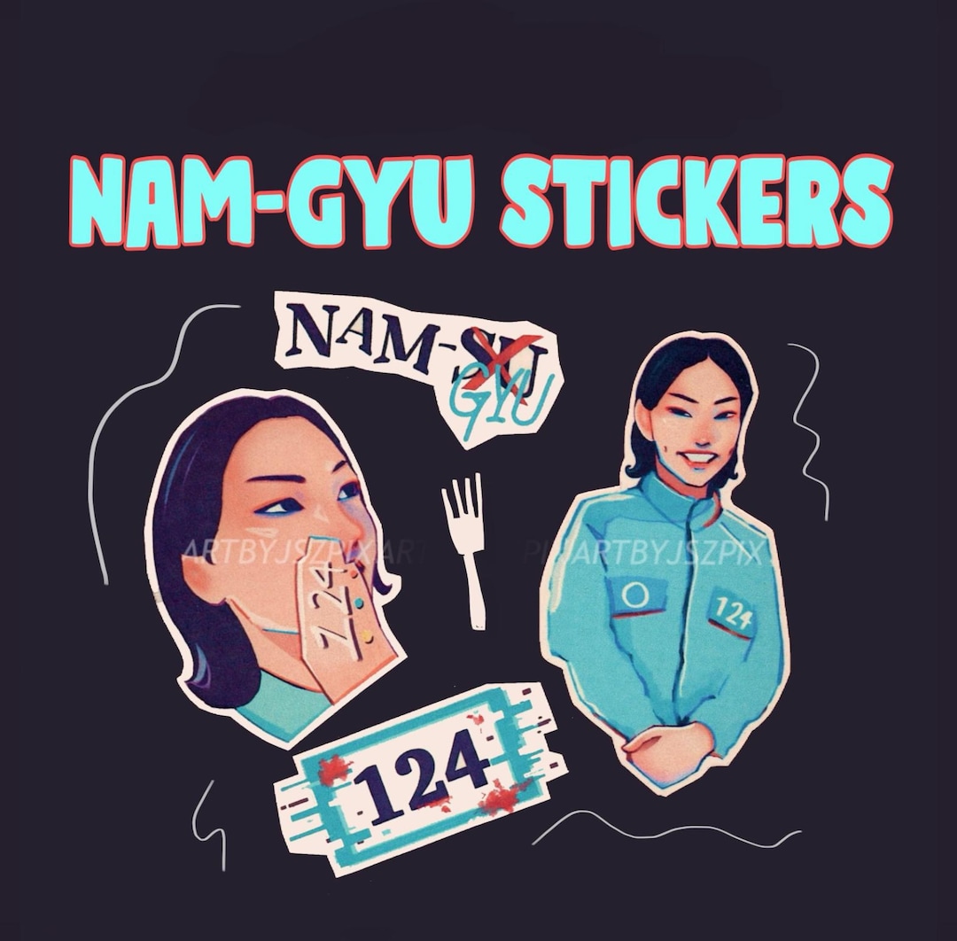 Nam-gyu Art Stickers SET (4) | Player 124 - Etsy