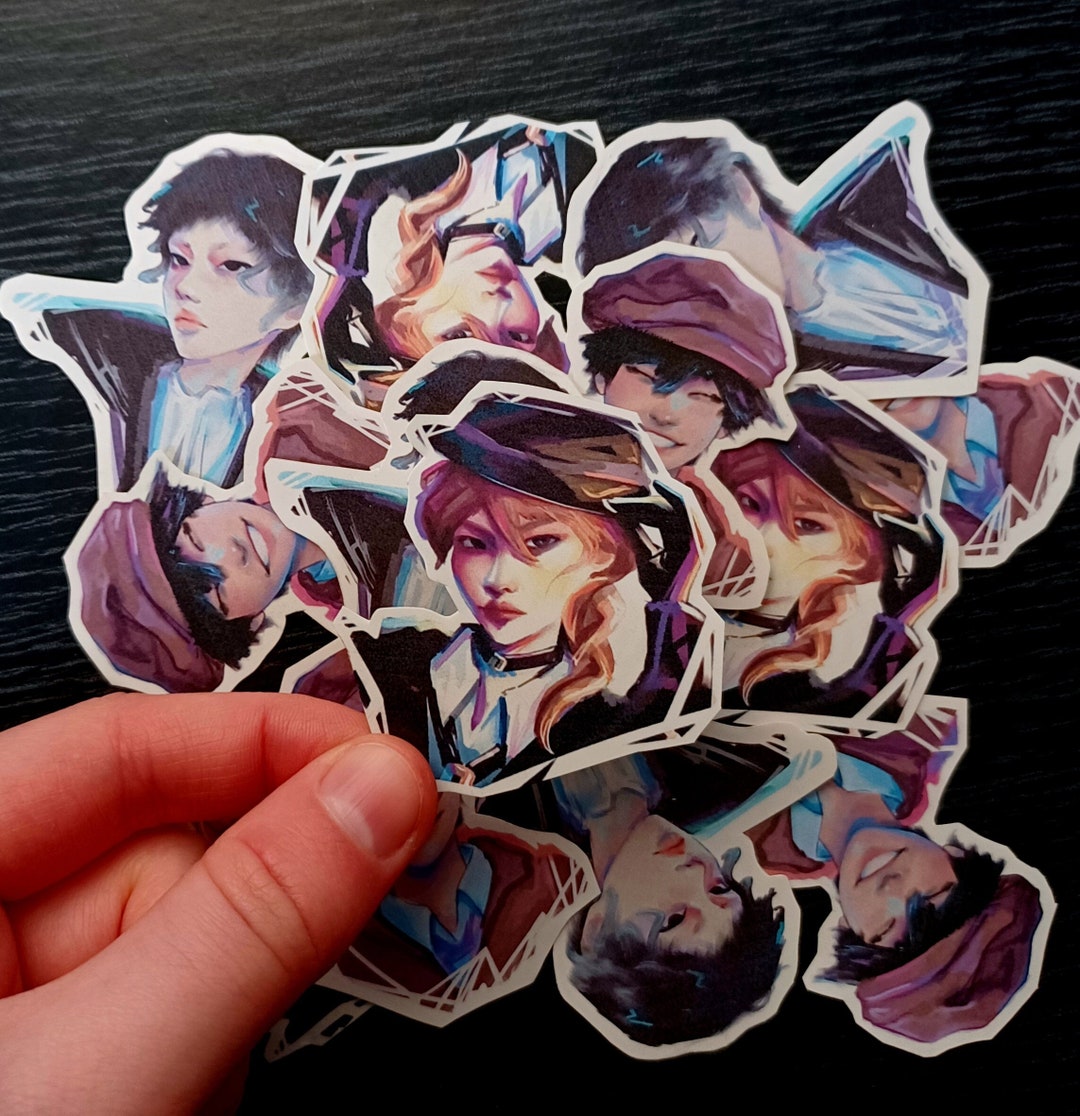 BSD Art Sticker SET (3) | Chuuya Akutagawa Ranpo - Etsy
