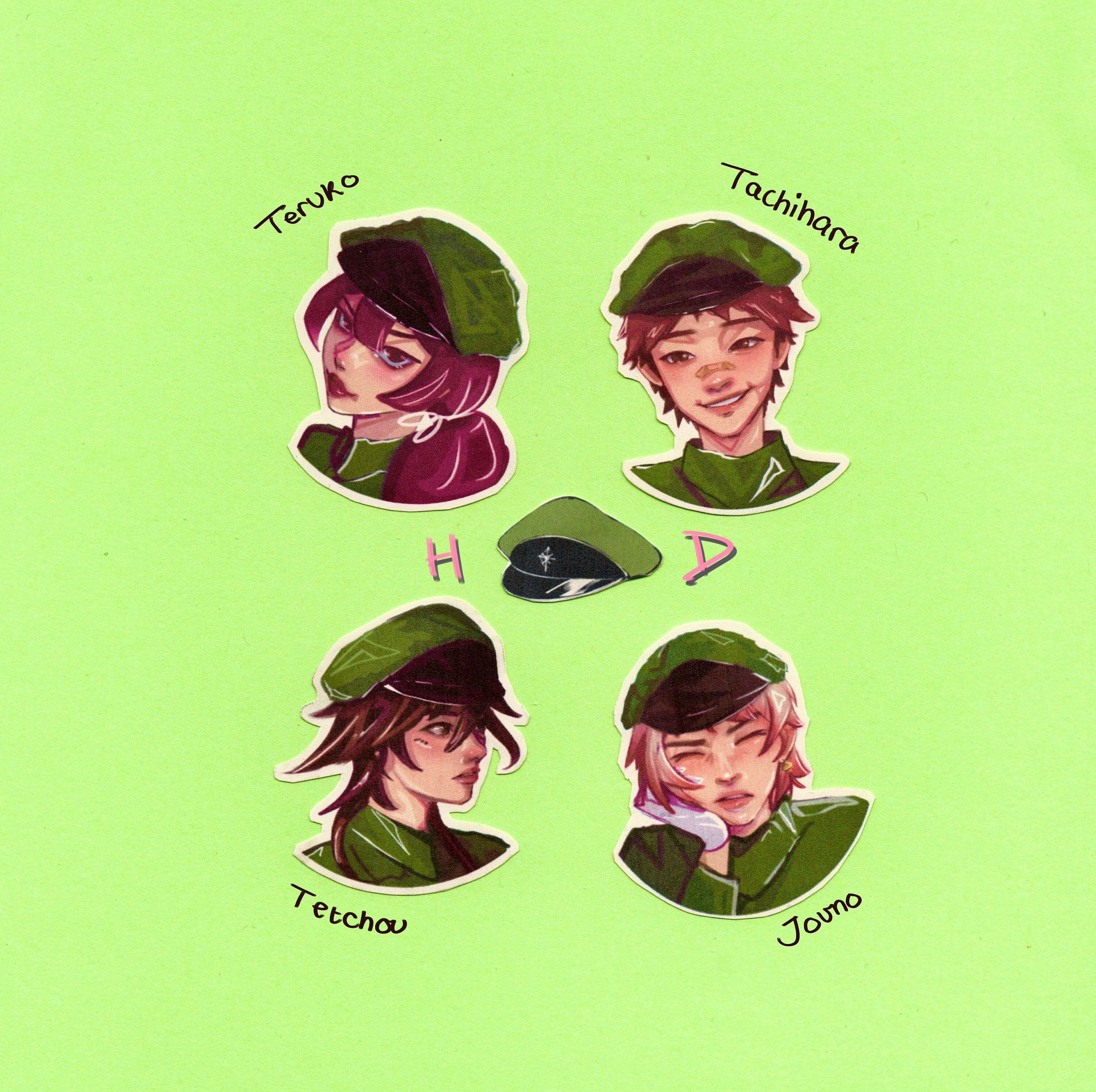 BSD Sticker Set HUNTING DOGS Jouno Tetchou Tachihara Teruko Suegiku - Etsy