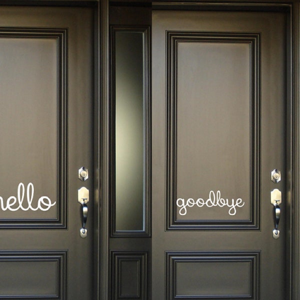 Hello Sticker for Front Door - Etsy