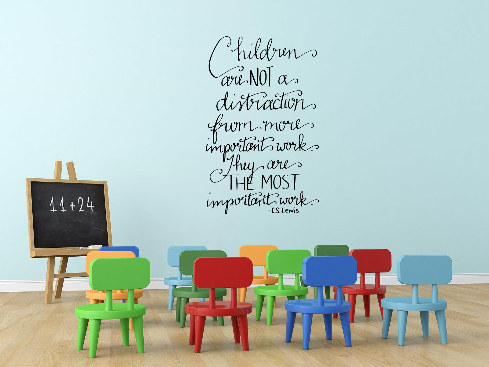 Children Are Not A Distraction Wall Decal Quotes DIY Self-adhesive ...
