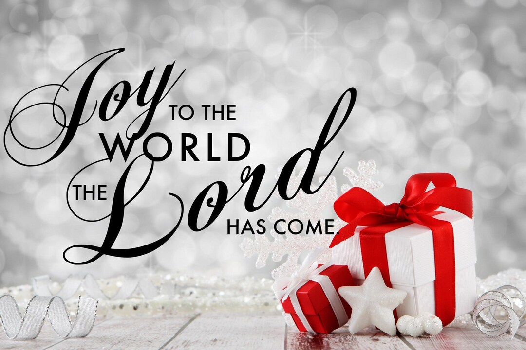 Joy to the World Wall Decal Christmas Sticker Decorations Home Decor ...