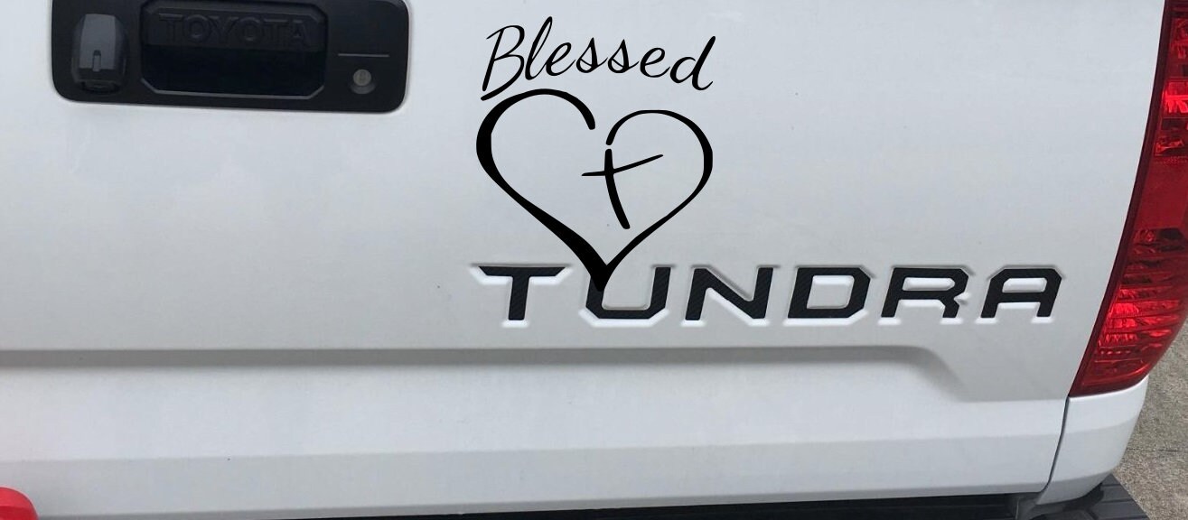 Blessed Cross Vinyl Window Decal Auto Bumper Sticker - Etsy
