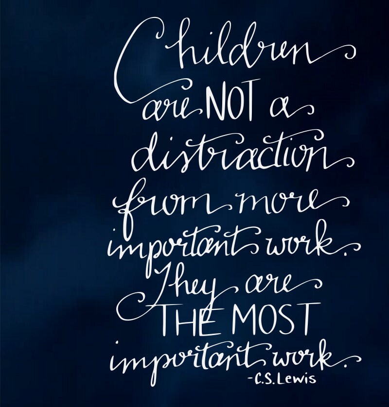 Children Are Not A Distraction Wall Decal Quotes DIY Self-adhesive ...