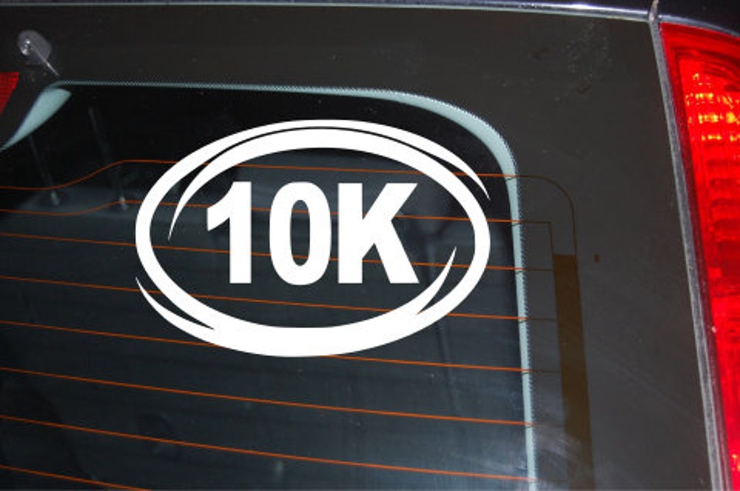 10 K Marathon Vinyl Auto Decal Bumper Sticker - Etsy
