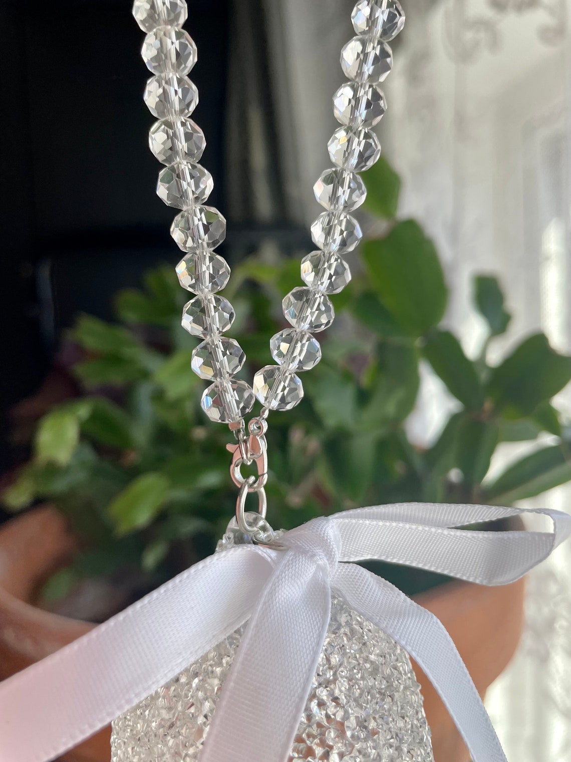 Crystal Bell Wind Chime, Christmas Ornament, Car Charm - Etsy
