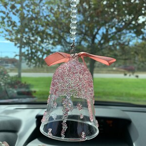 Crystal Bell Wind Chime, Christmas Ornament, Car Charm - Etsy