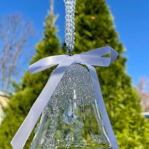 Crystal Bell Wind Chime, Christmas Ornament, Car Charm - Etsy