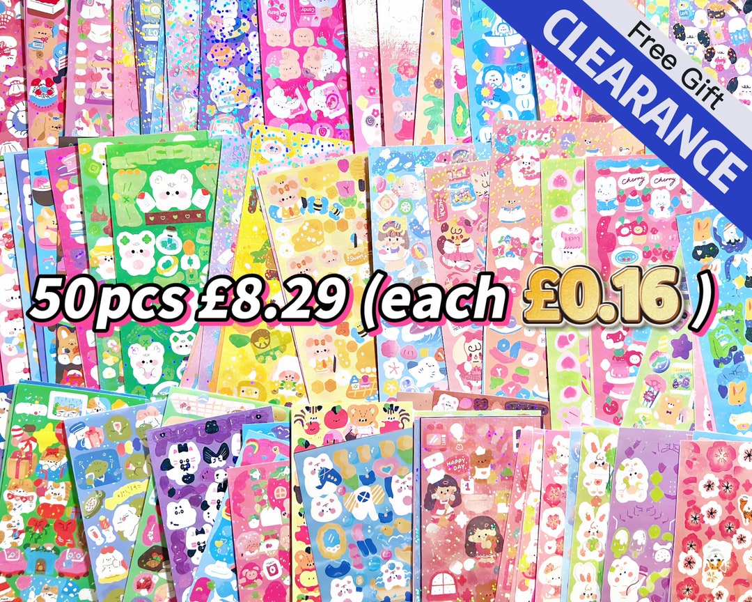 50pcs Deco Sticker Sheet | Polco Sticker | Sticker Sheet Pack | Korea ...