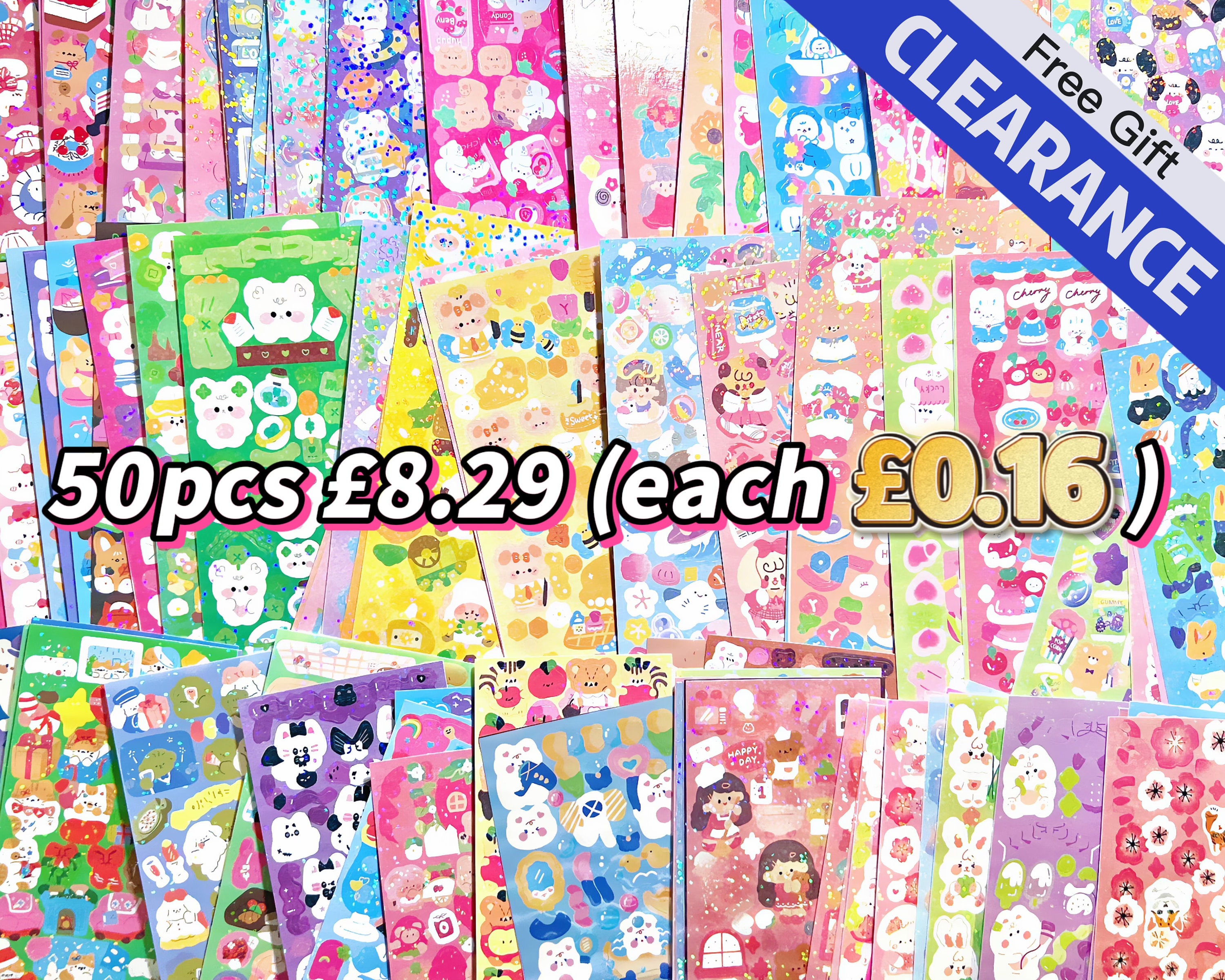 50pcs Deco Sticker Sheet Polco Sticker Sticker Sheet Pack Korea Deco ...