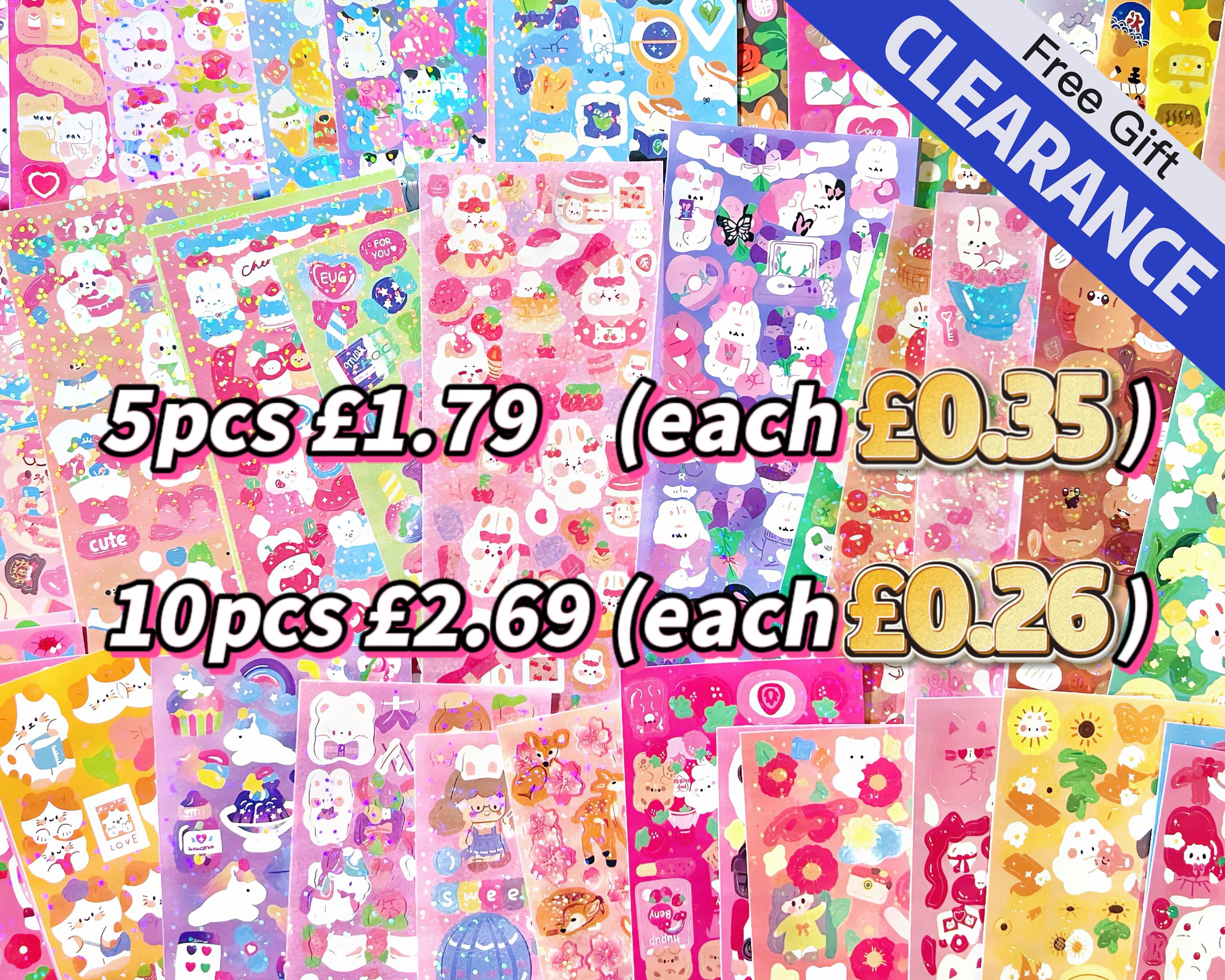 5pcs Deco Sticker Sheet Polco Sticker Sticker Sheet Pack Korea Deco ...