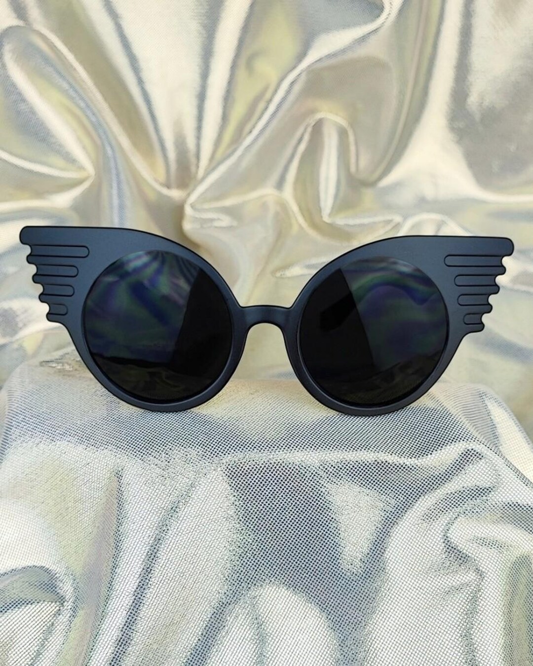 Goth Spooky Cat Eye Retro Wings Sunglasses - Etsy