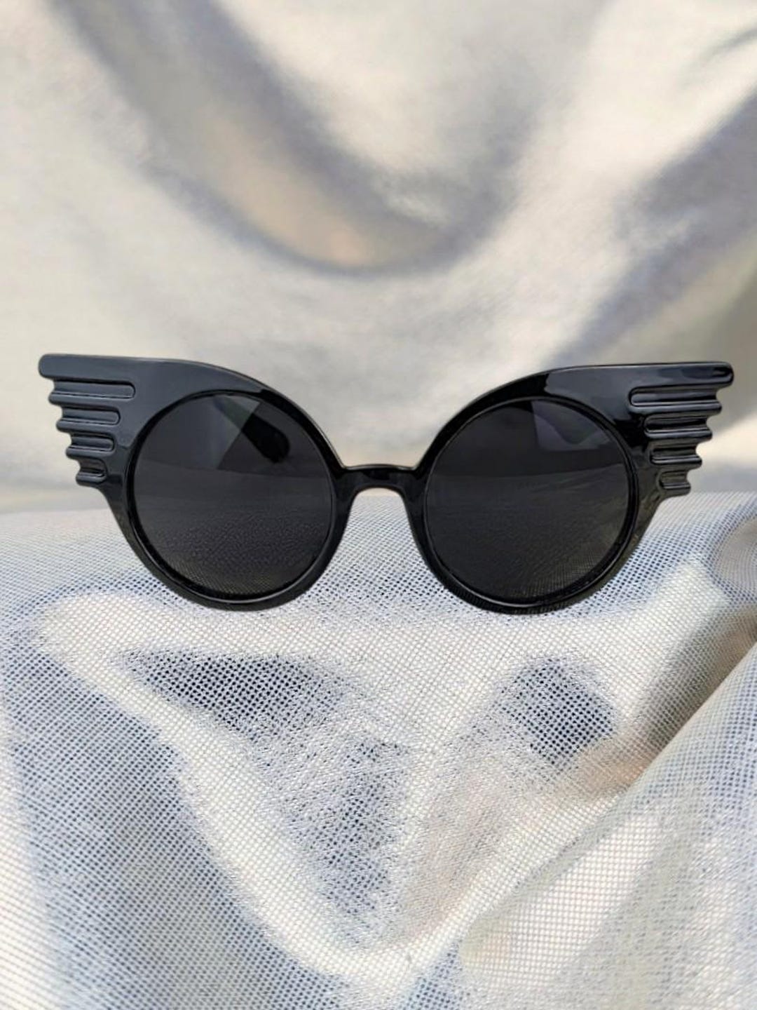 Goth Spooky Retro Vintage Style Cat Eye Wings Sunglasses - Etsy